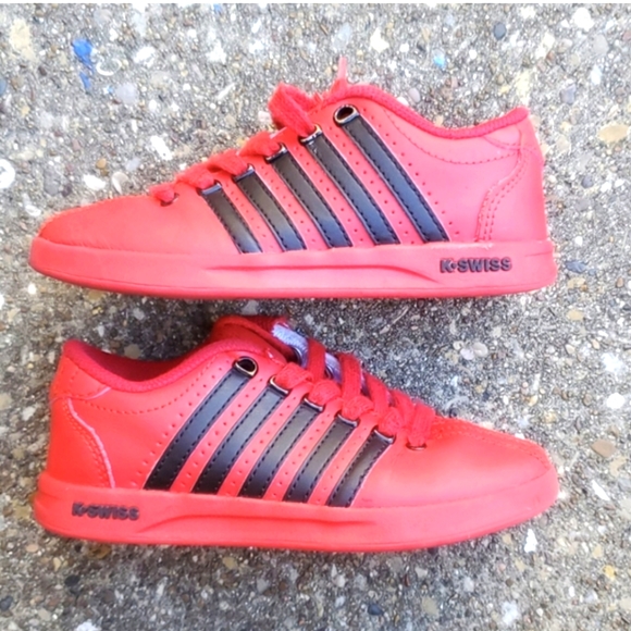 K-Swiss | Shoes | K Swiss Varsity Classic Red Sneakers 55 | Poshmark